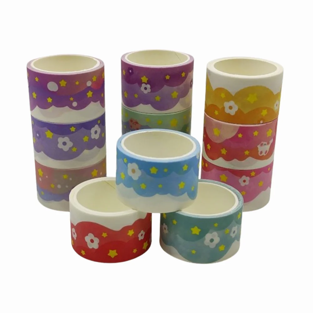 PACOTE DE FITAS ADESIVAS COLORIDAS FLUORESCENTE COM 3 UNIDADES REF: XM ...