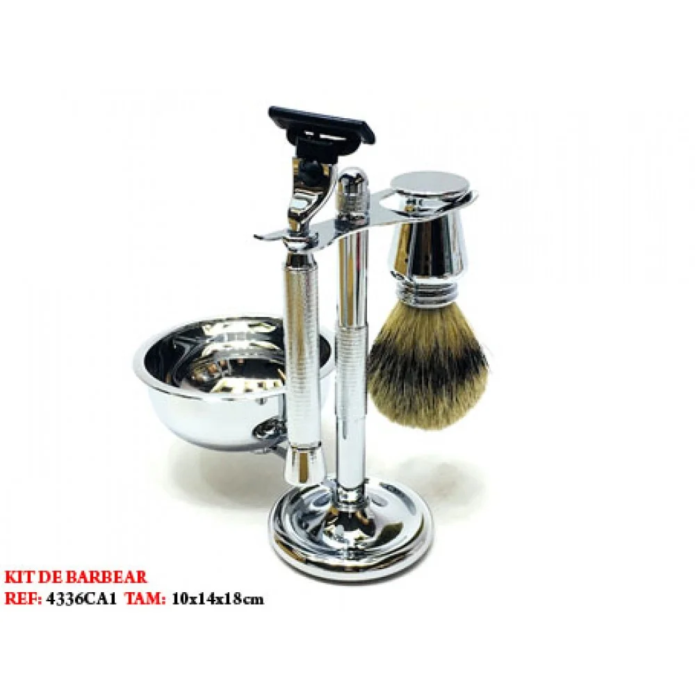 KIT DE BARBEAR. TAM: 10X14X18CM
