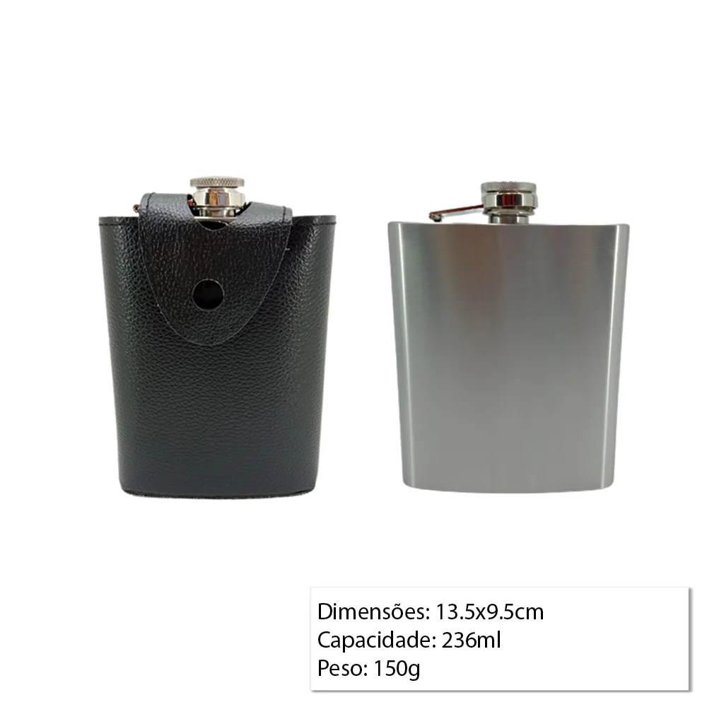 CANTIL EM METAL 236ML COM CAPA REF: APGT-PT04-8-2