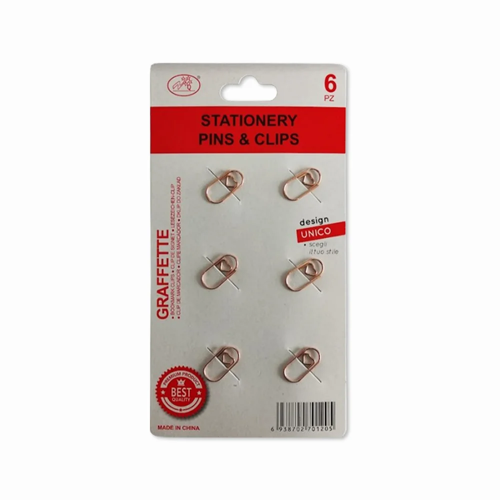 KIT CLIPS COM 6 UNIDADES 20MM EM METAL REF: AP4649