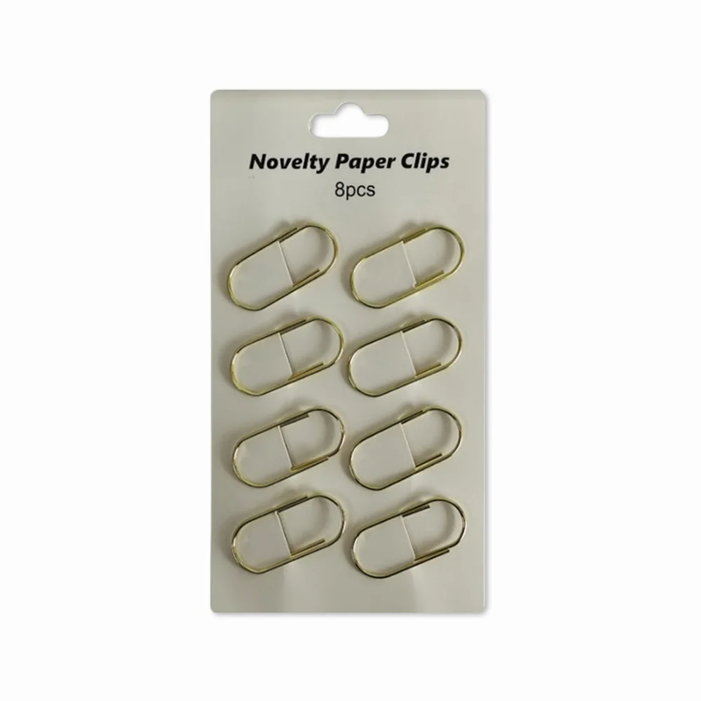 KIT CLIPS COM 8 UNIDADES 38MM EM METAL REF: AP5047